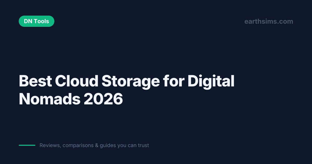 Best Cloud Storage for Digital Nomads 2026 | Earth SIMs
