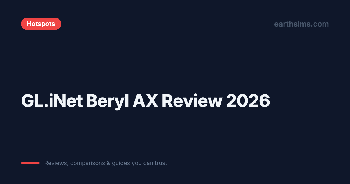 GL.iNet Beryl AX Review 2026 | Earth SIMs