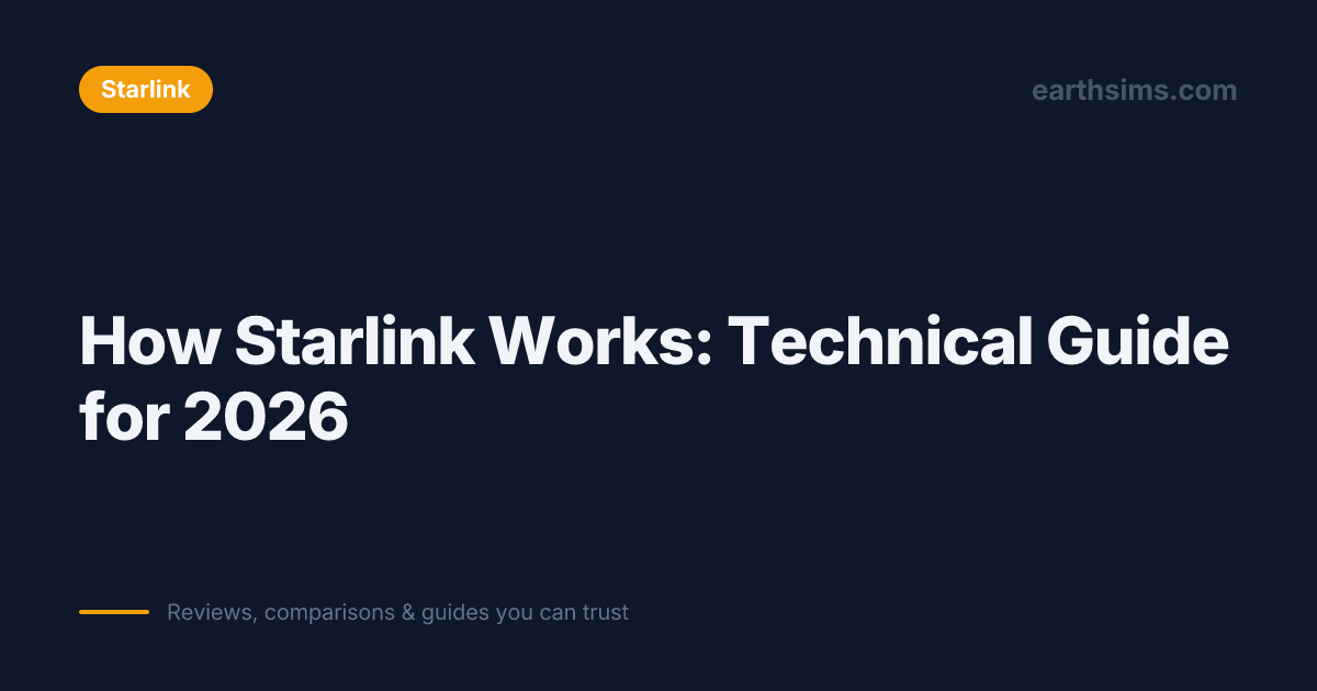 How Starlink Works: The Complete Technical Guide for 2026 | Earth SIMs