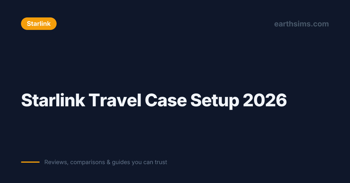 Starlink Travel Case Setup 2026 | Earth SIMs
